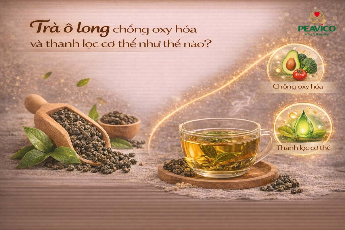 Trà Ô Long Chống Oxy Hóa & Thanh Lọc Cơ Thể Tự Nhiên